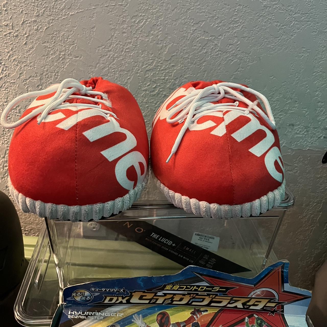 Supreme puffy shoes Comfy… 8-10 size Adult sized... - Depop