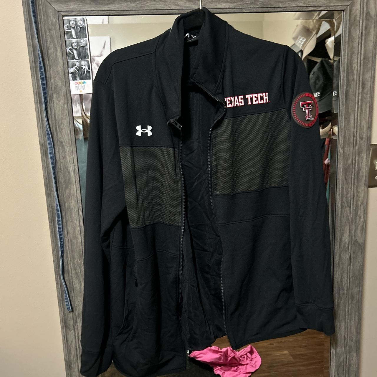 texas tech under armor zip up - Depop