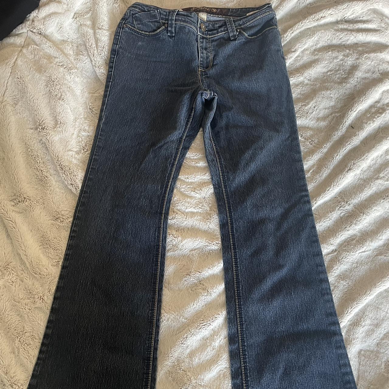 grane dark wash bootcut jeans size:9 - Depop