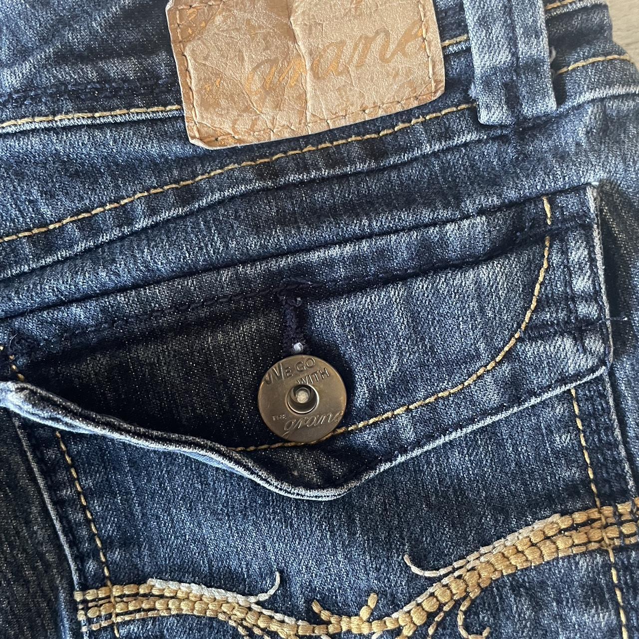 grane dark wash bootcut jeans size:9 - Depop