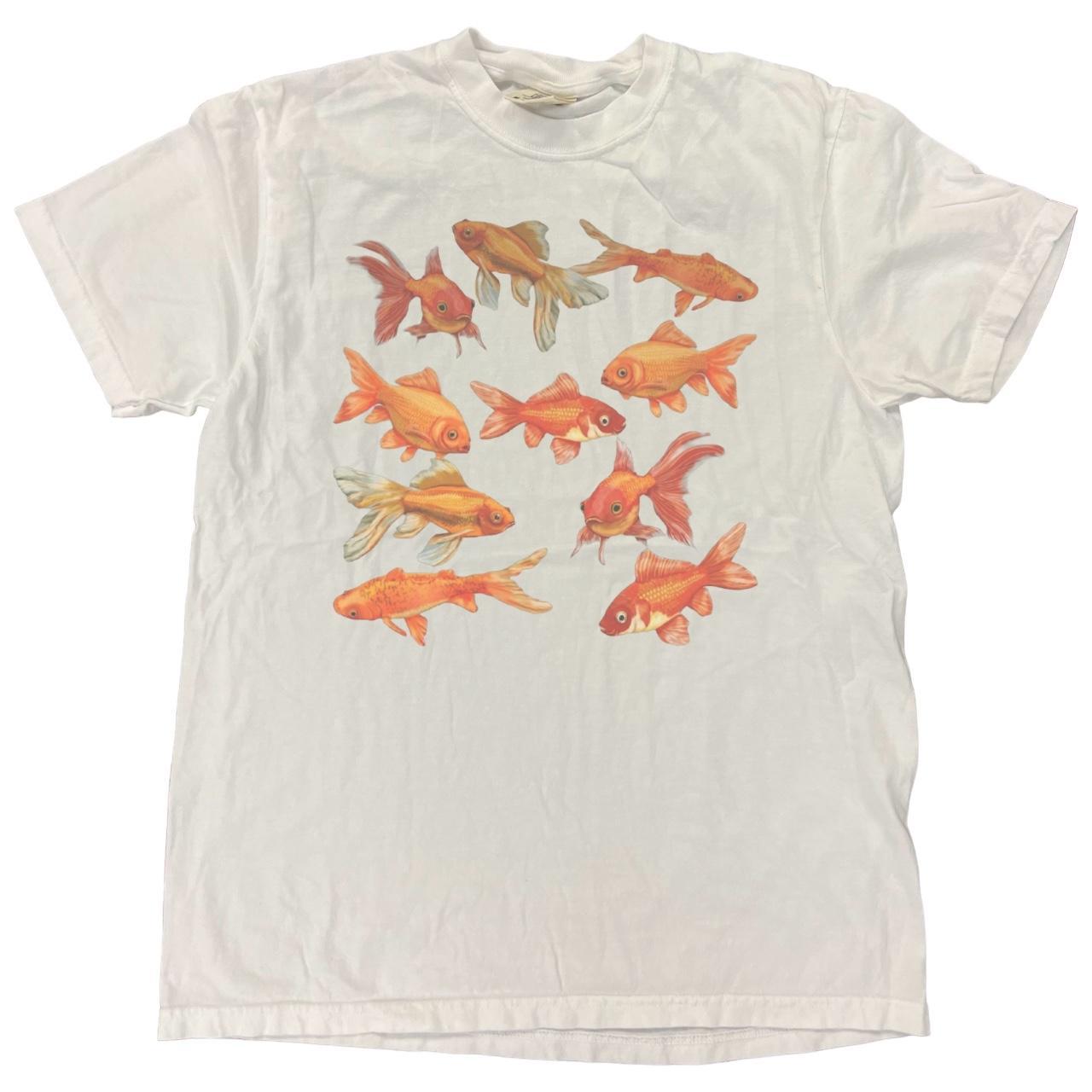 Goldfish Graphic Tee Dive into a splash of color... - Depop
