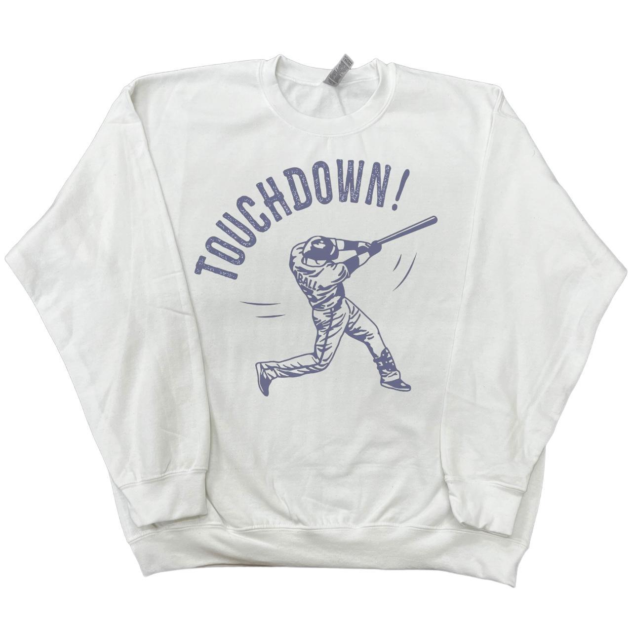 Touchdown Baseball Crewneck Mixing sports in the... - Depop