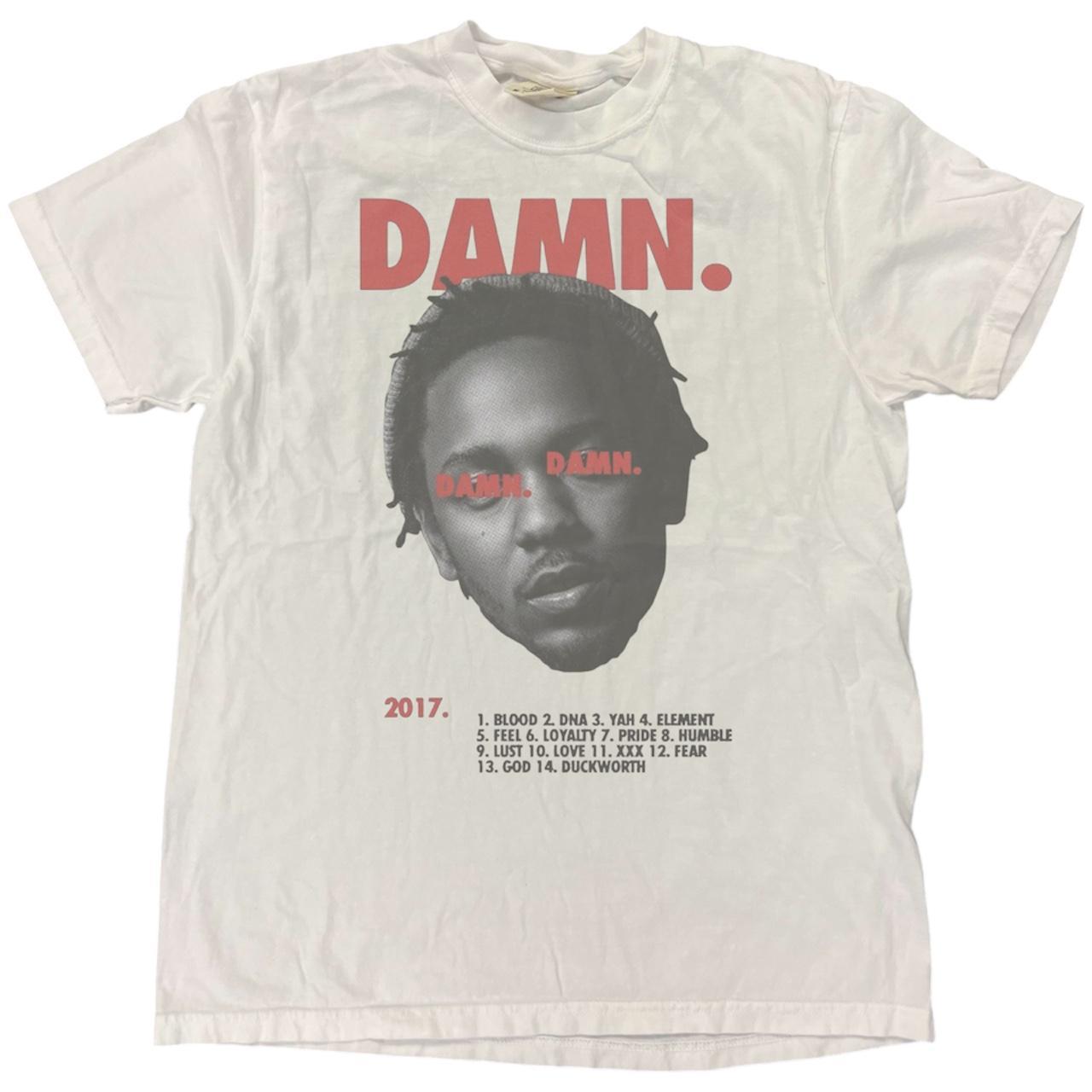Kendrick Lamar DAMN. Album Tracklist Graphic T-Shirt... | Depop