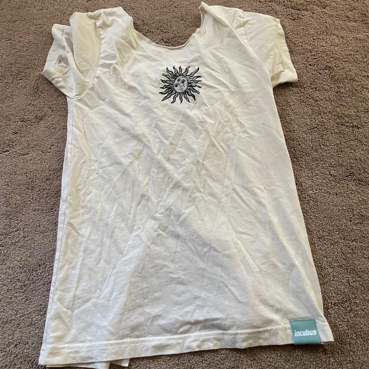 Medium cut up band tee women's incubus #bandtee... - Depop