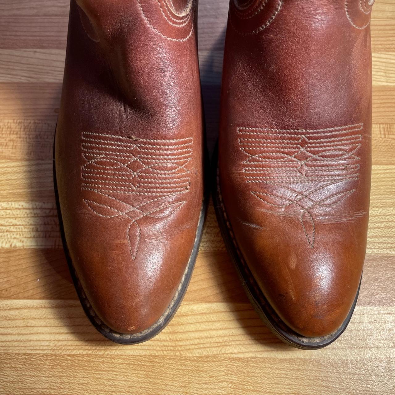 Acme Acme Vintage Brown Cowboy Boots Women's US... - Depop