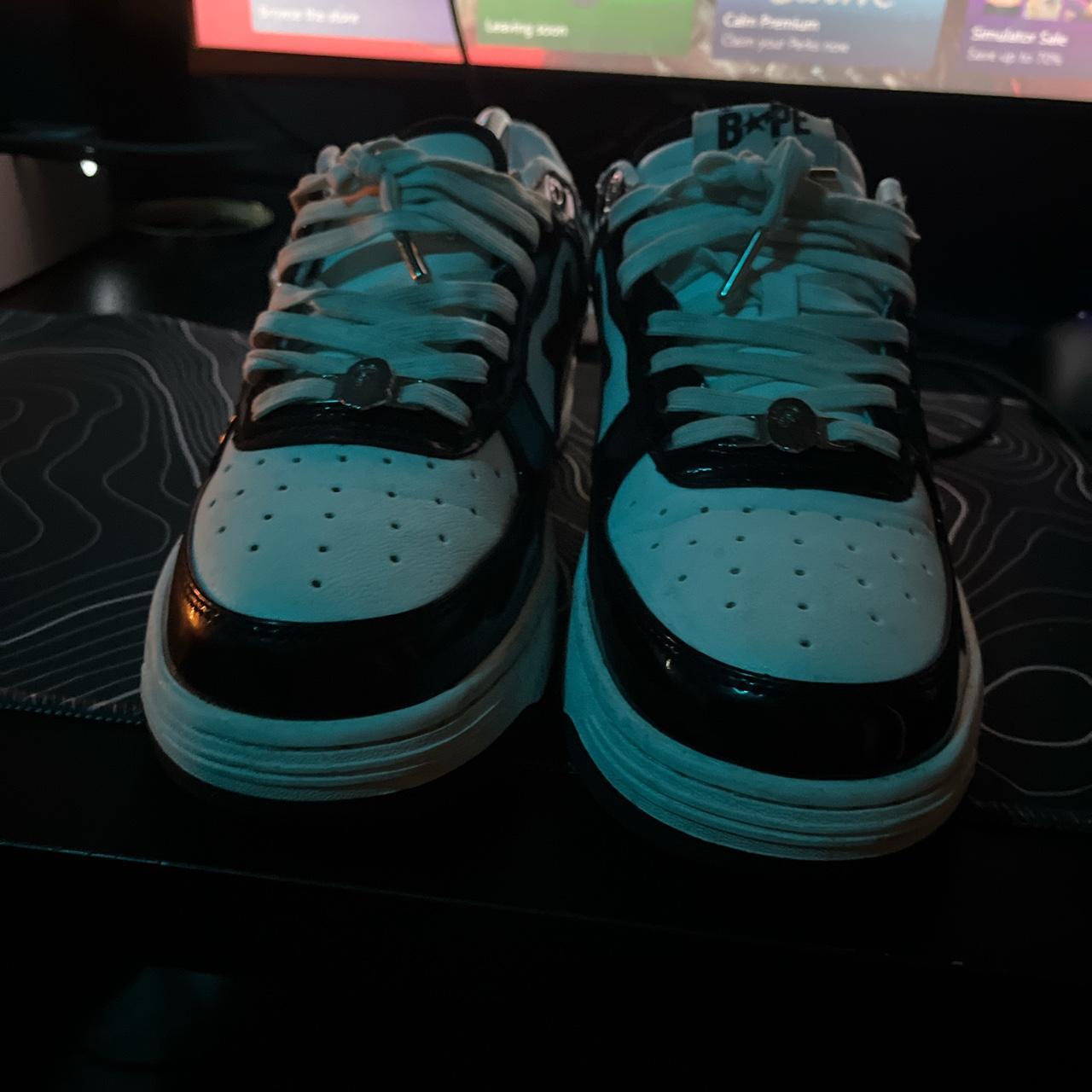 Black bapestas mint condition worn a few time - Depop