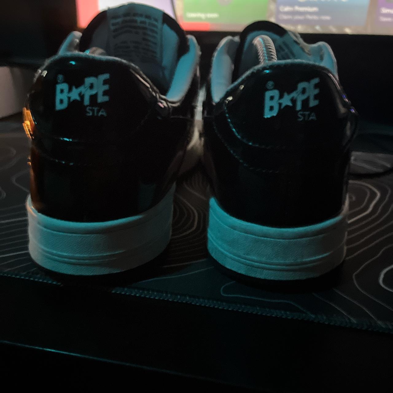 Black bapestas mint condition worn a few time - Depop