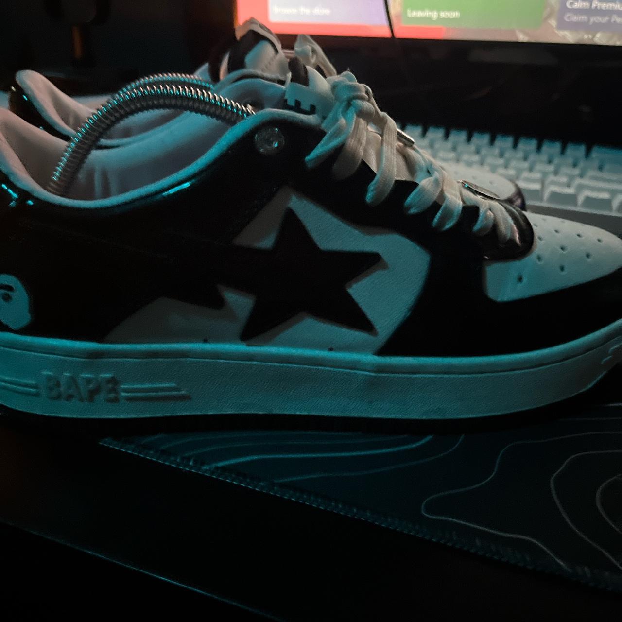 Black bapestas mint condition worn a few time - Depop