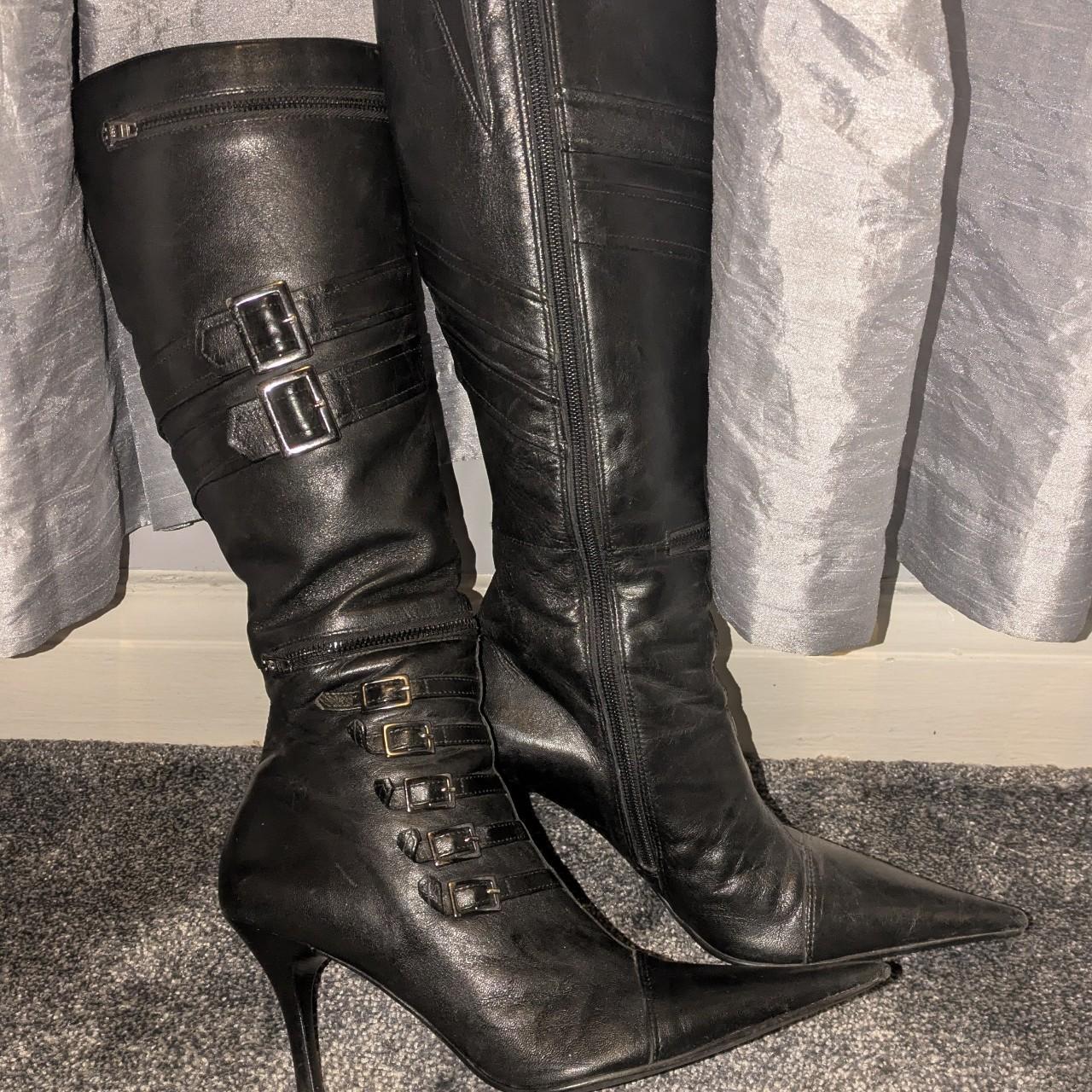 Bronx vintage biker heels - worn a decent amount but... | Depop