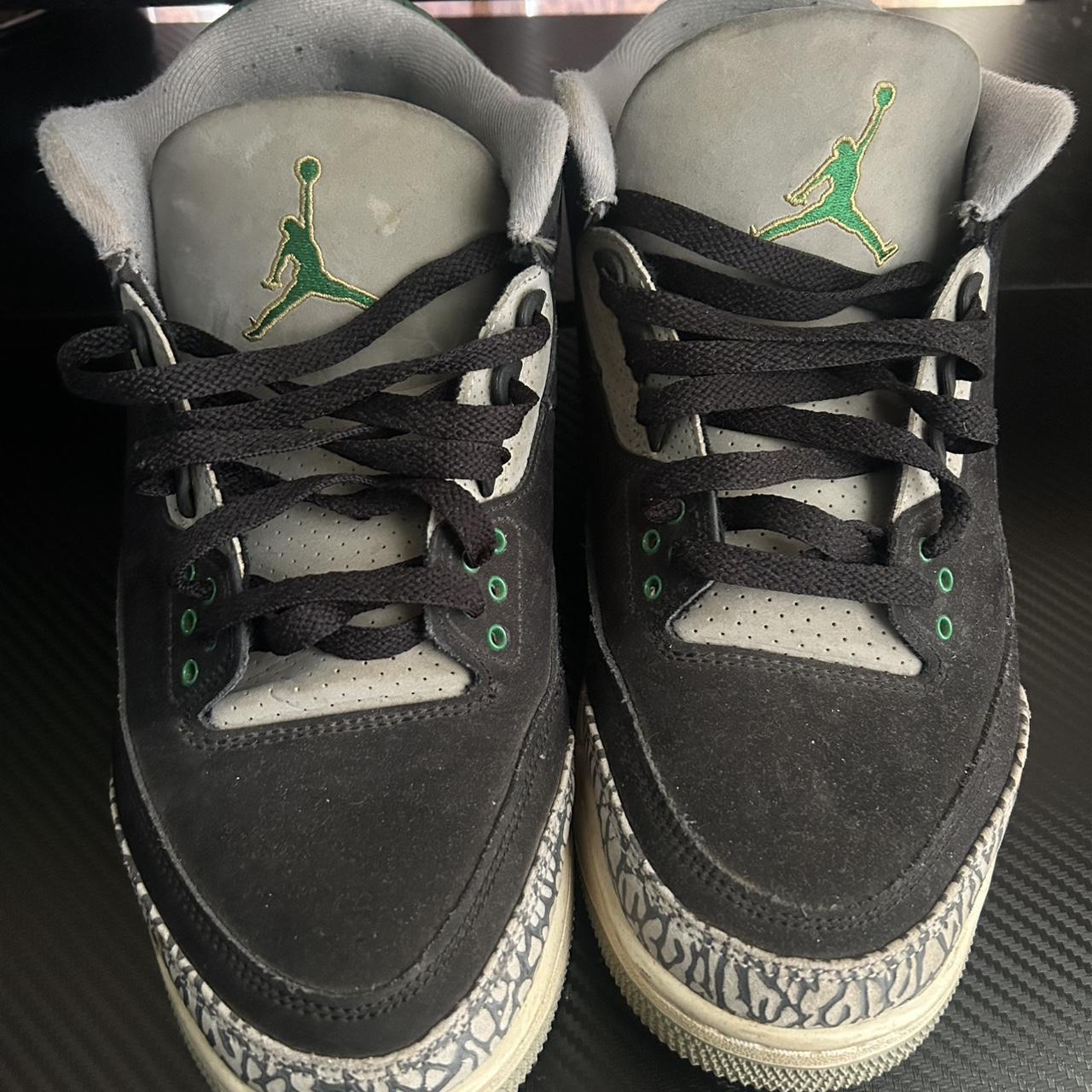 Size 10 Jordon 3s Retros Pine green | Depop