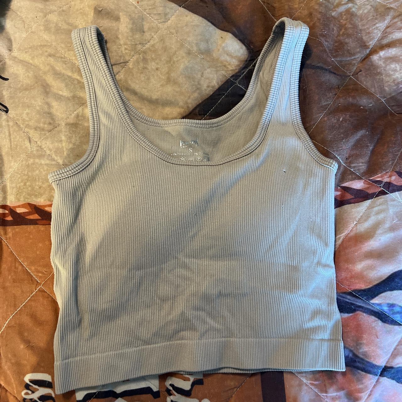 small pro fit crop top with padding - Depop