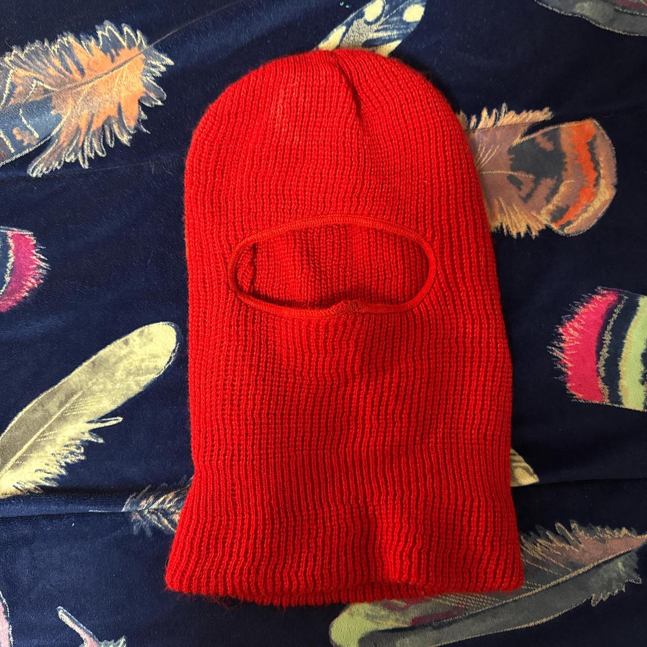 Red ski mask #winteraccessories - Depop