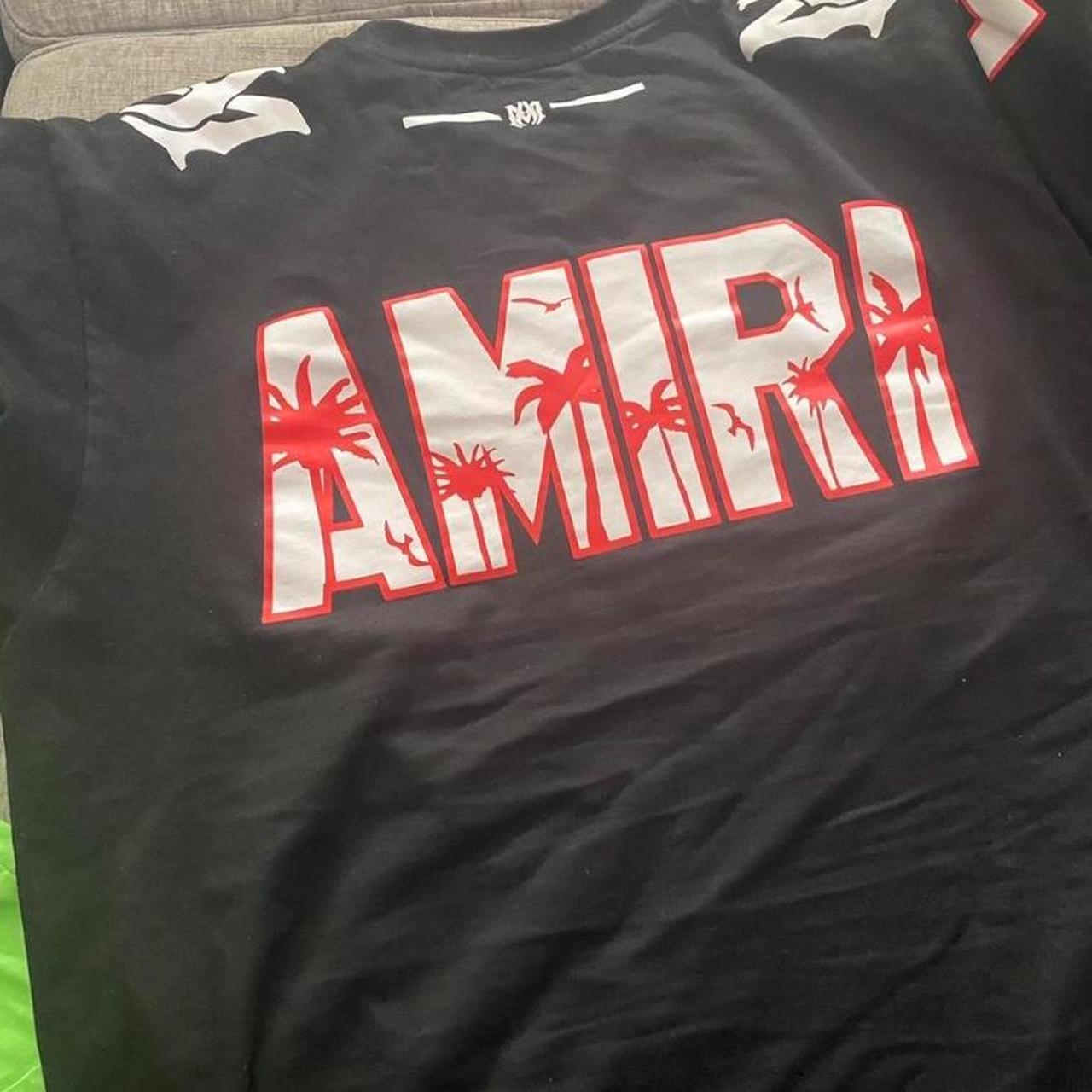 Black and red Amiri tee #Streetwear Text me for any... | Depop