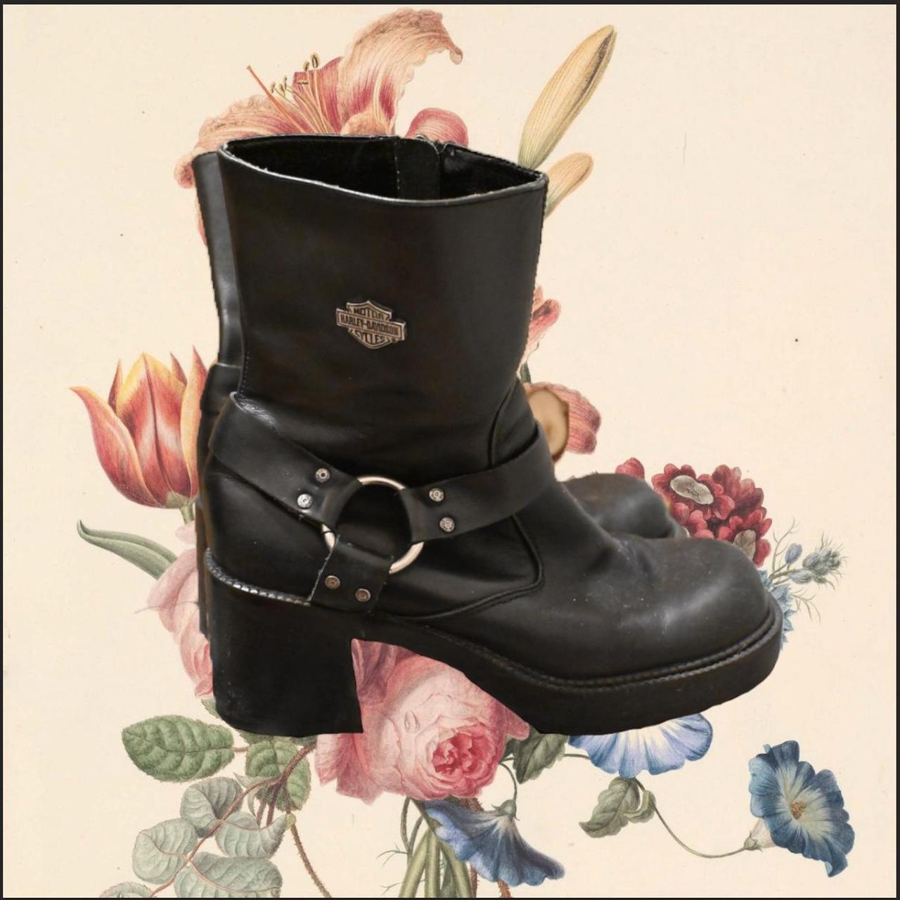 Harley Davidson Booties Size: 7 Ugh my favorite... - Depop