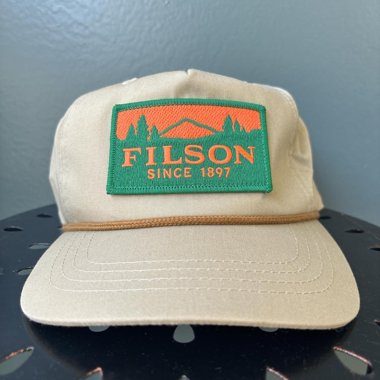 NWOT Filson snapback rope hat w/ embroidered patch,... - Depop