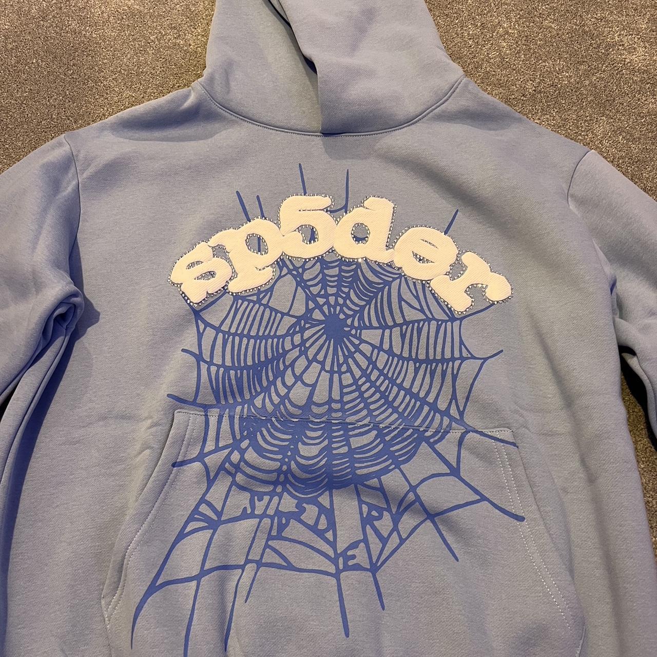 Light blue spider hoodie size M Any questions ask - Depop