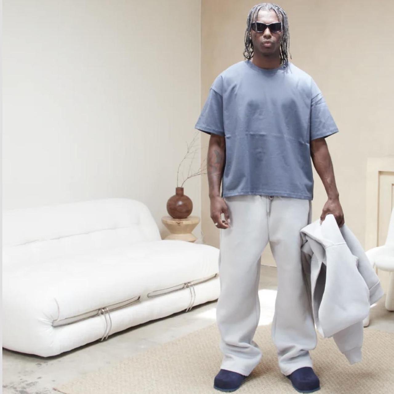 Saint Alexander Clothing clouded grey sweats Slight... | Depop