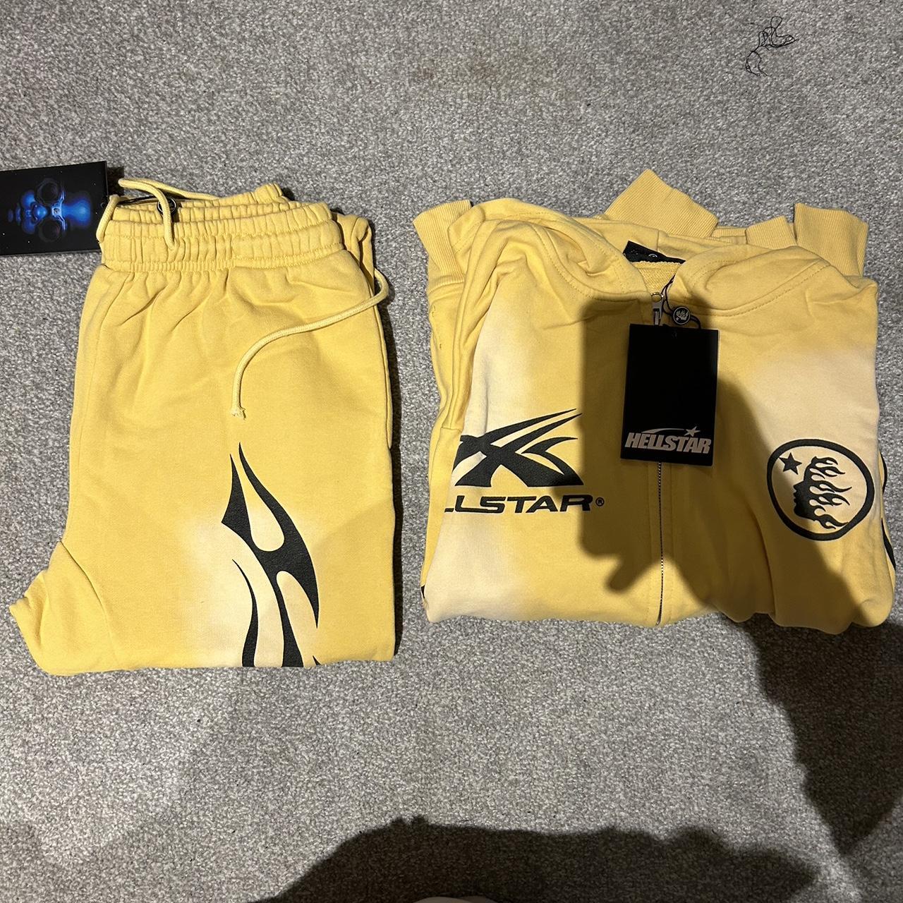 HELLSTAR YELLOW TRACKSUIT - SIZE LARGE - NEXT DAY... | Depop