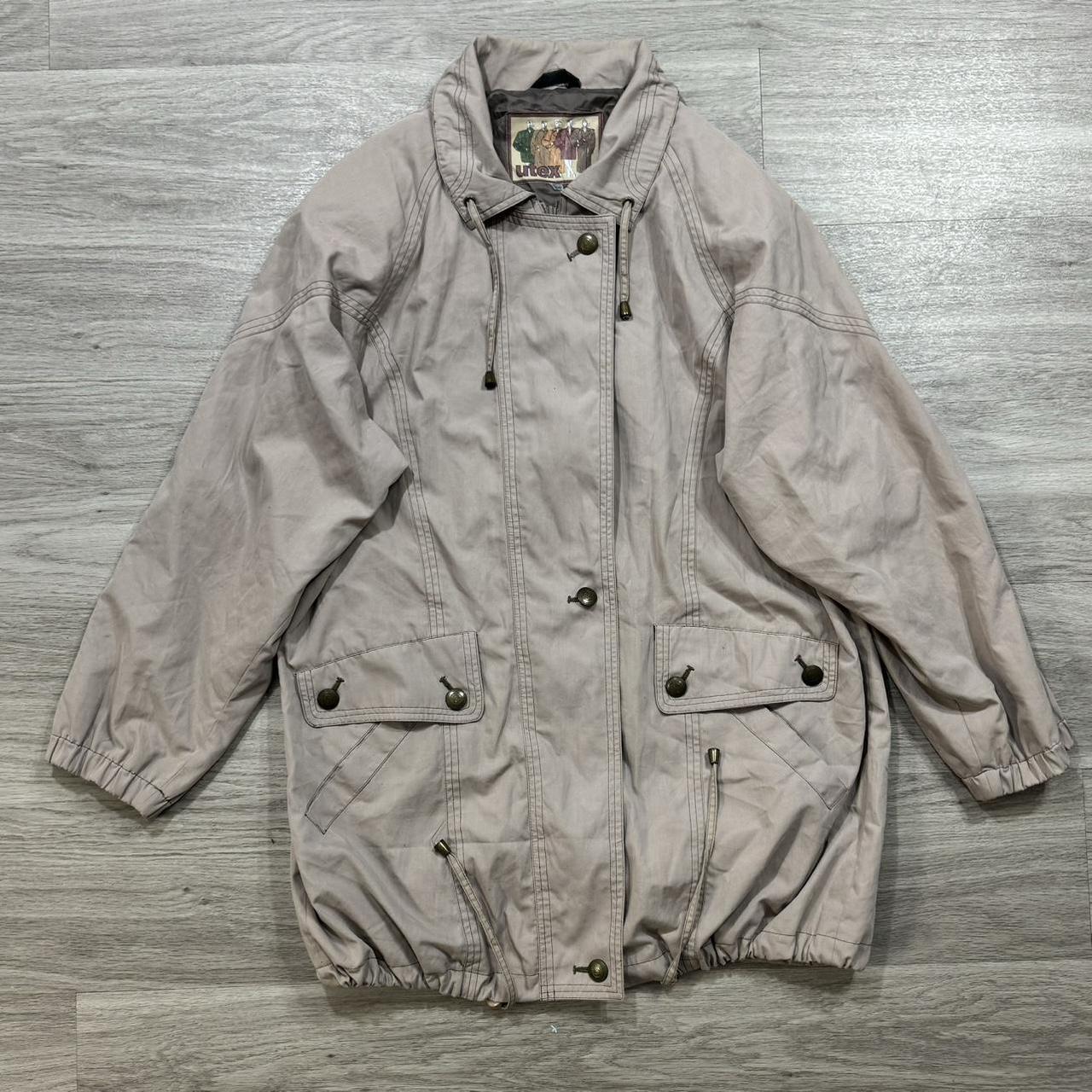 Light brown jacket - utex Worn label • length: 33... - Depop