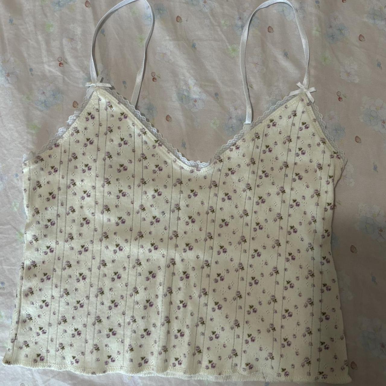cou cou intimates floral cami tank never worn #coucou - Depop