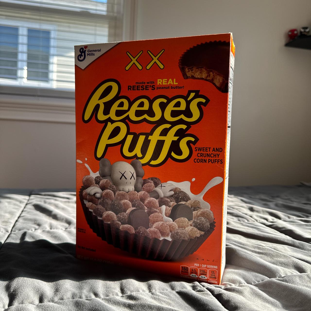 KAWS x Reese’s Puff Cereal never opened before,... - Depop