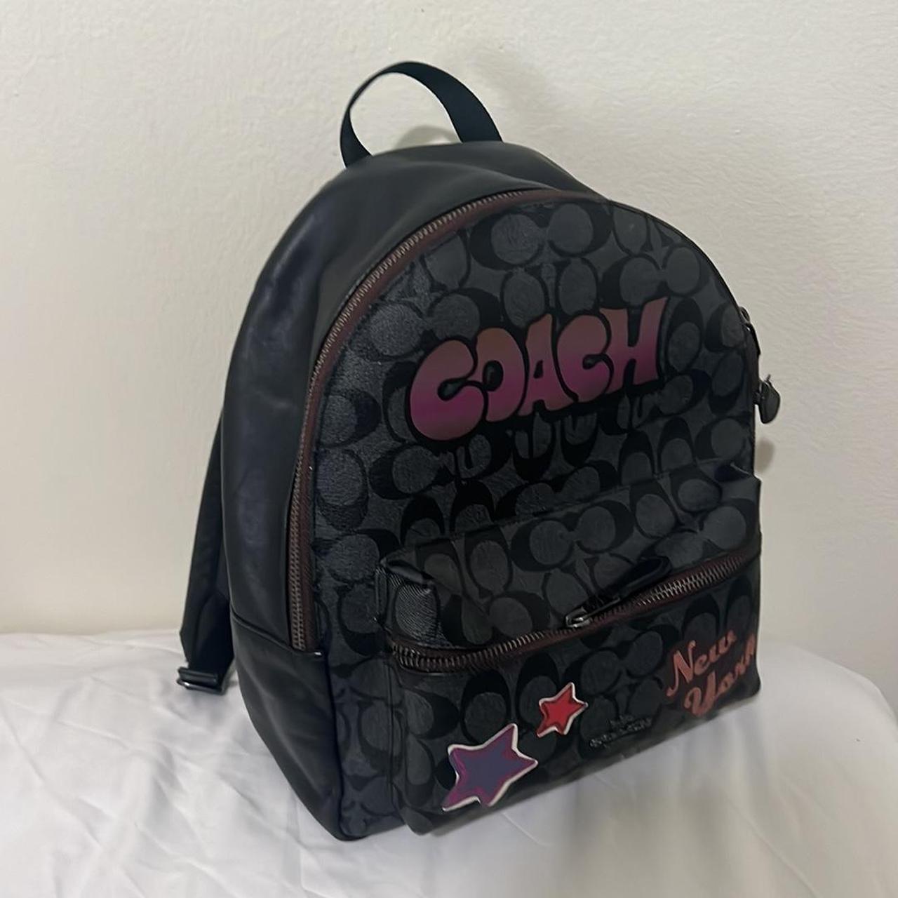 Medium Sized Graphic Coach Backpack - Depop