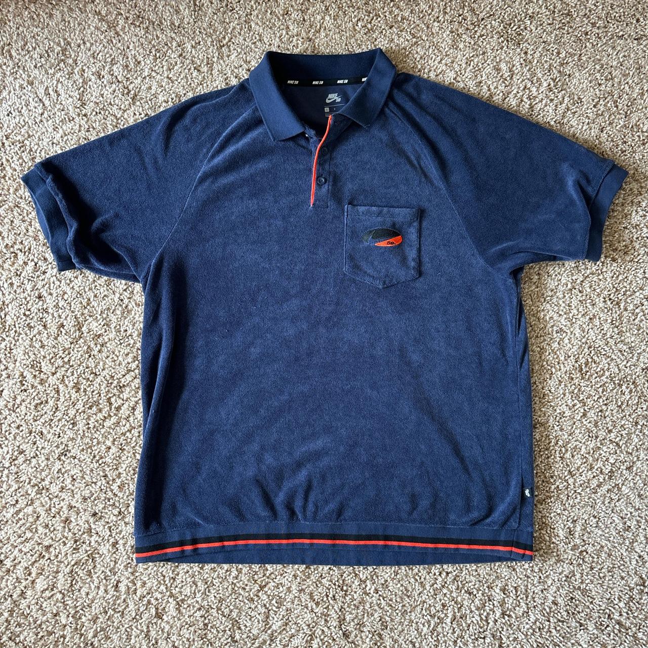 Y2K Nike Sb Polo Style Shirt SIZE: L L: 28in W:... - Depop
