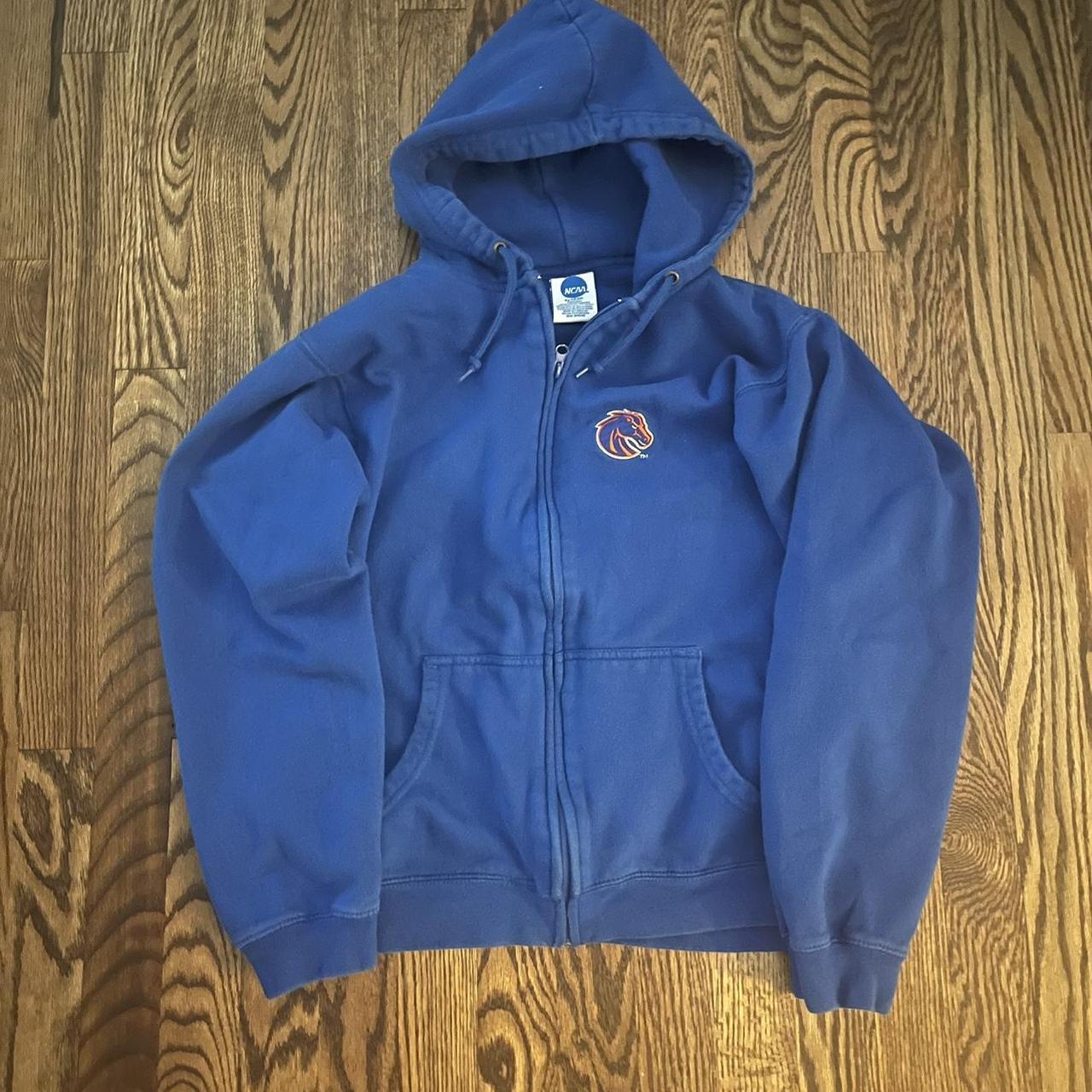 Very Litty Boise State vintage zip up hoodie... - Depop