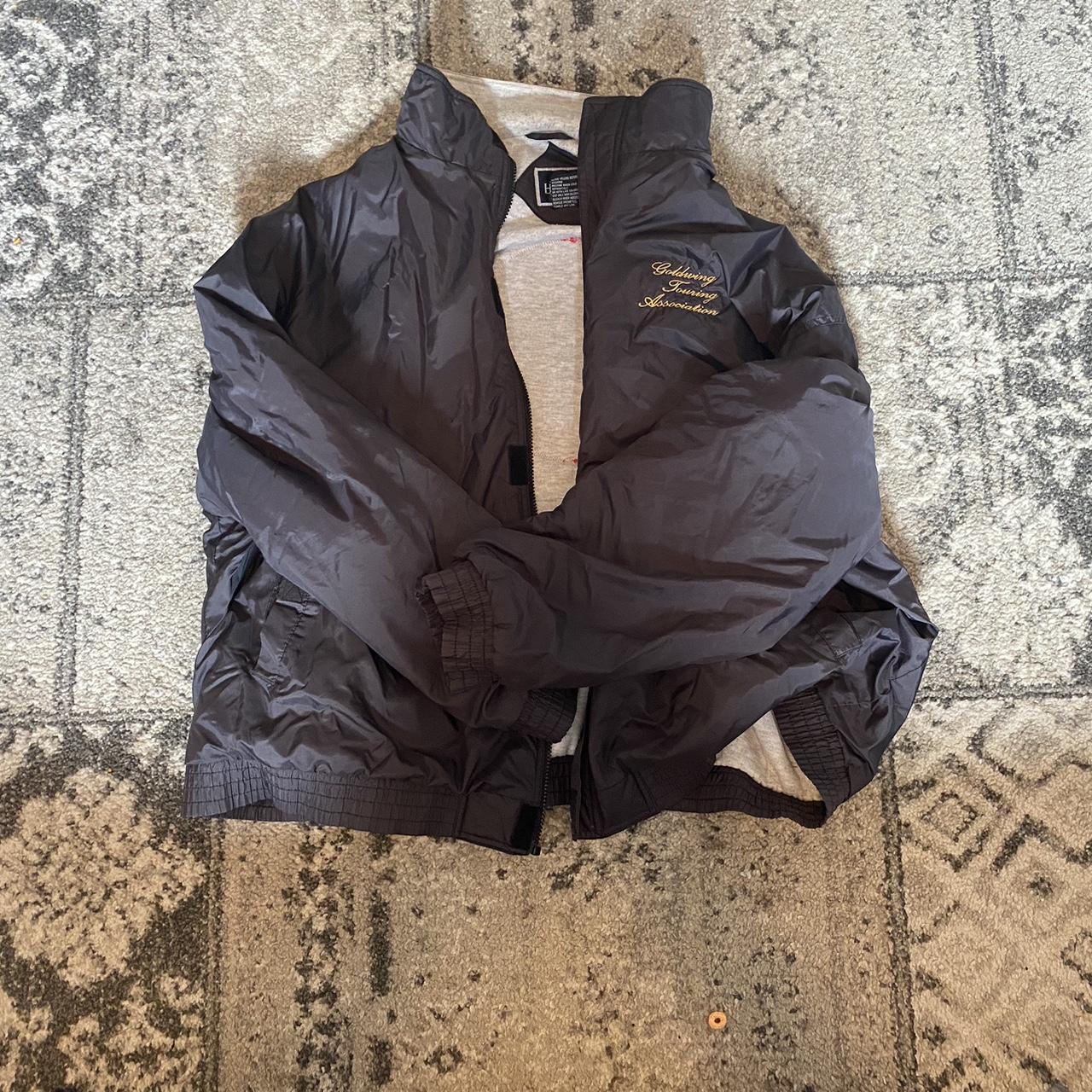 Navy gold wing motorcycle windbreaker jacket 2XL but... - Depop