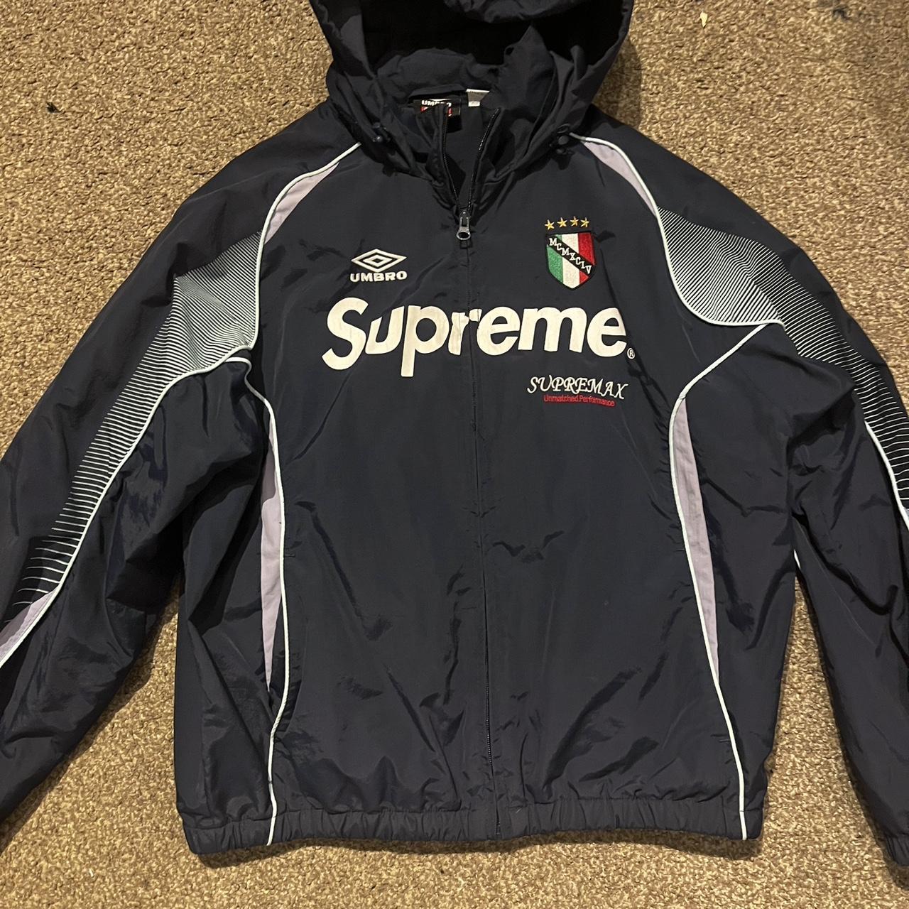Navy supreme windbreaker, worn a few times but no... - Depop