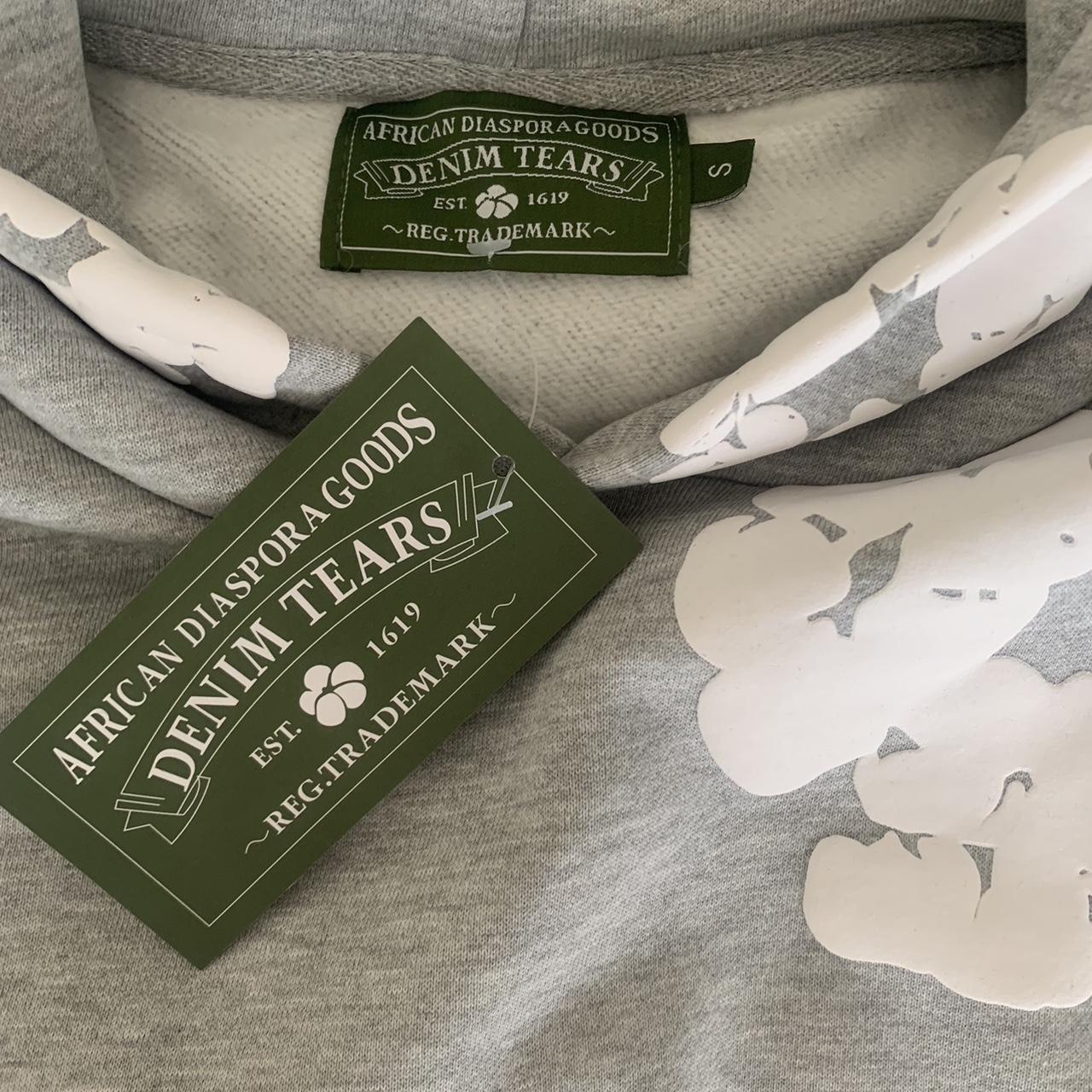 Denim tears gray hoodie in perfect condition new... - Depop