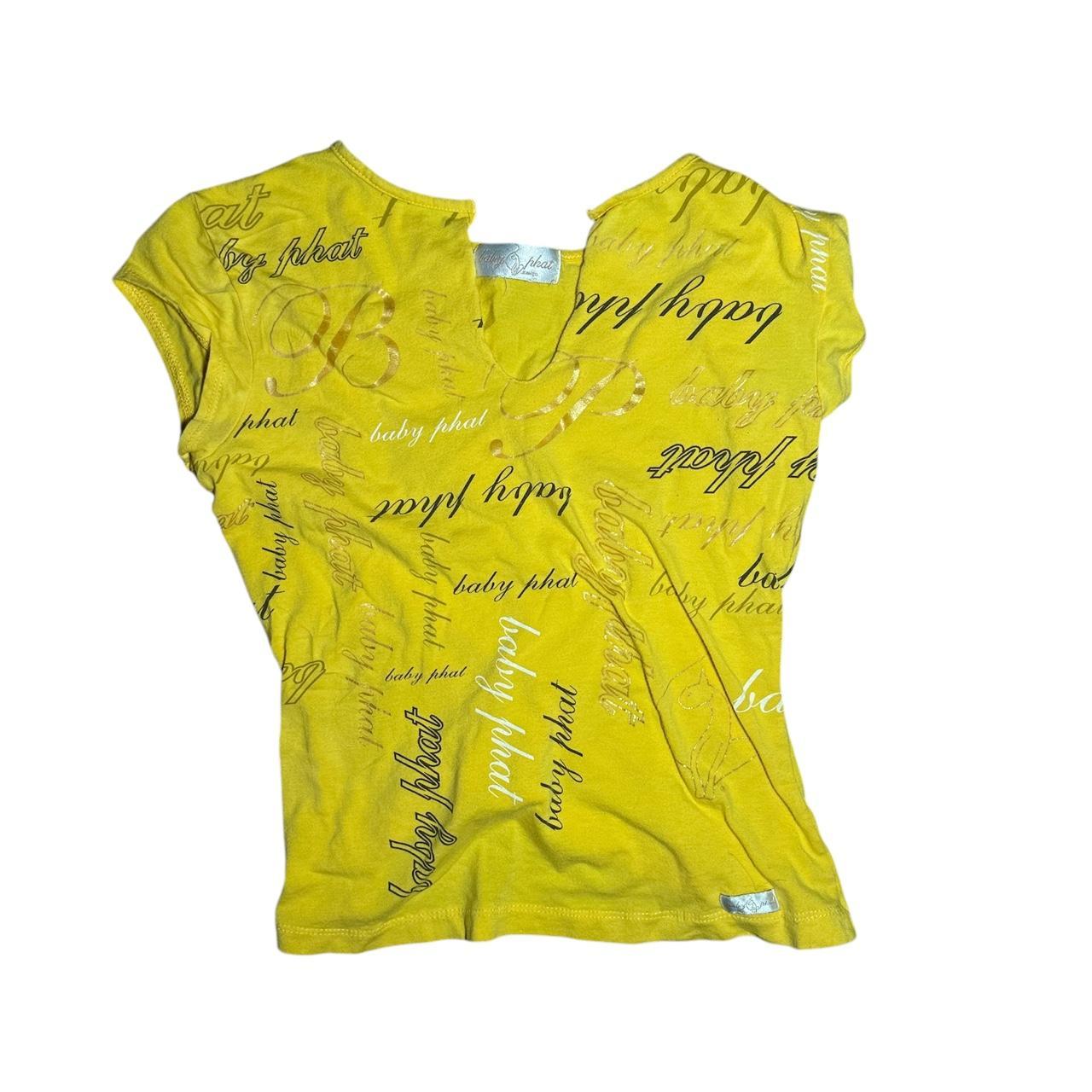 Yellow baby phat top #yellowtop | Depop