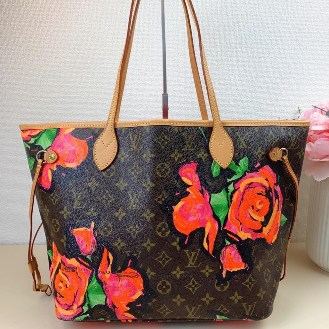 Rare Louis Vuitton Monogram Rose Neverfull MM... - Depop