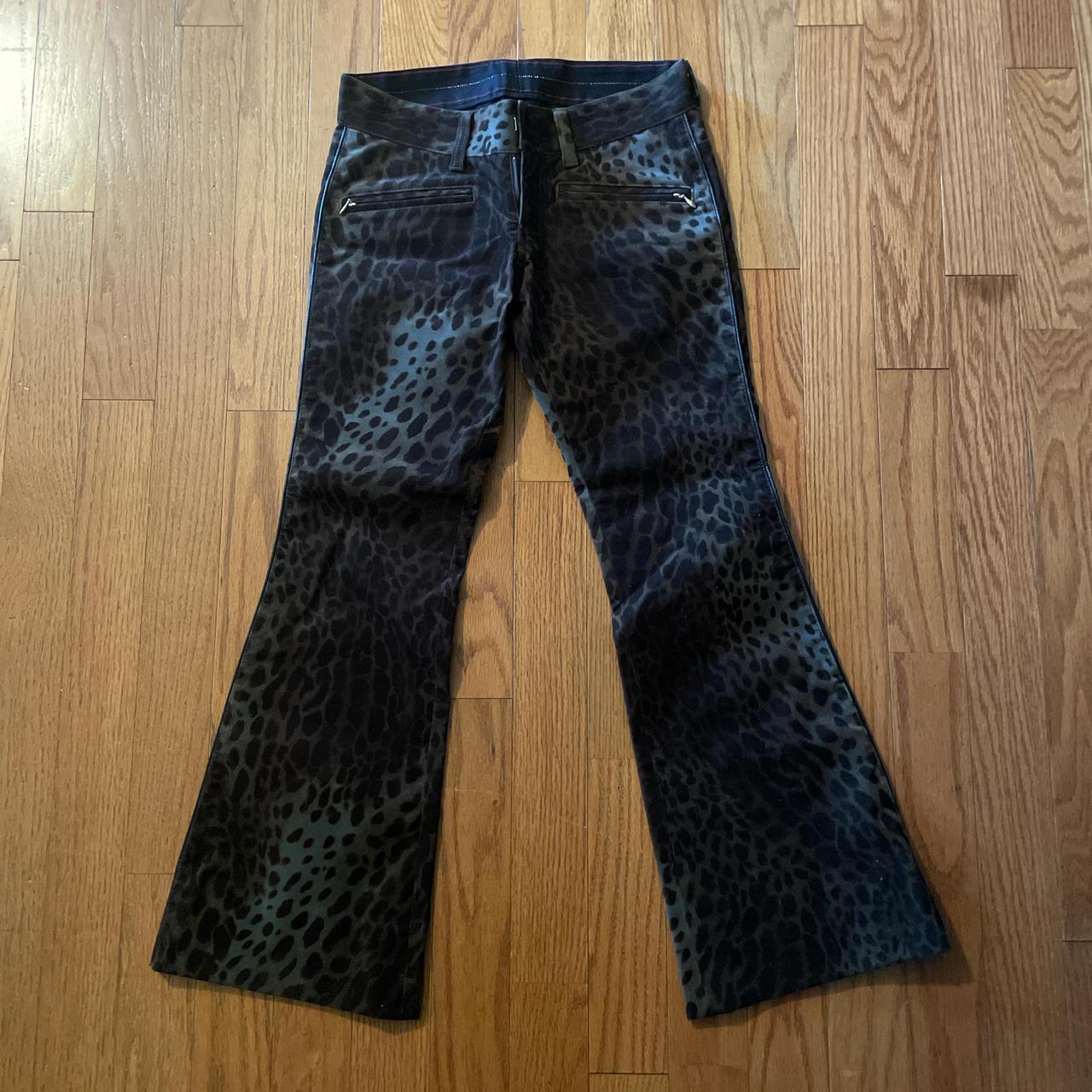 tornado mart leopard flares size s #lgb... | Depop
