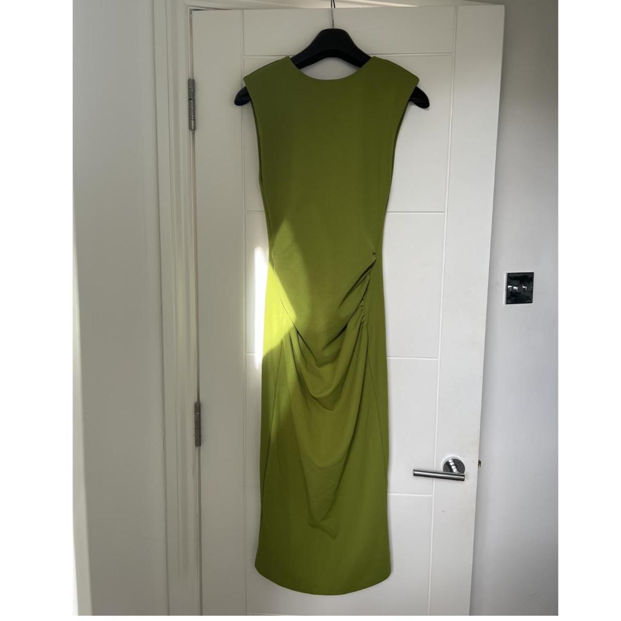 Khaki Green Zara bodycon midi/maxi dress - brand new... - Depop