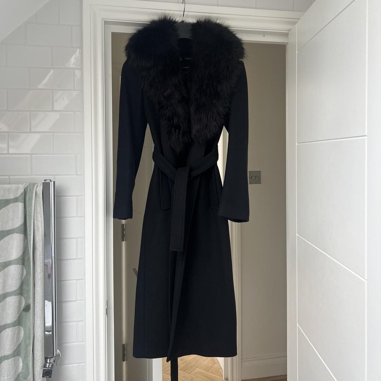 Black Zara Long Premium Wool Blend Coat Such a... - Depop