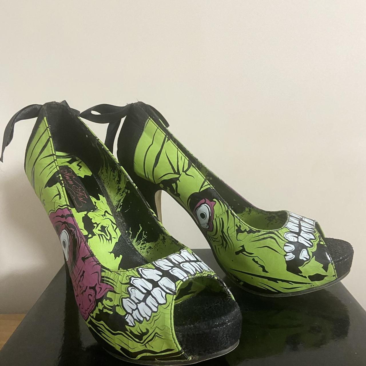 Iron Fist Zombie Stomper peep toe platform heels.... - Depop