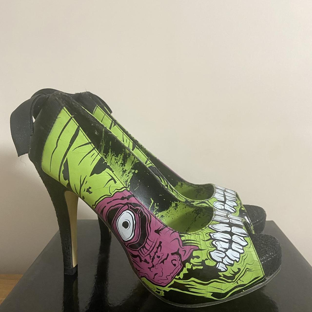 Iron Fist Zombie Stomper peep toe platform heels.... - Depop
