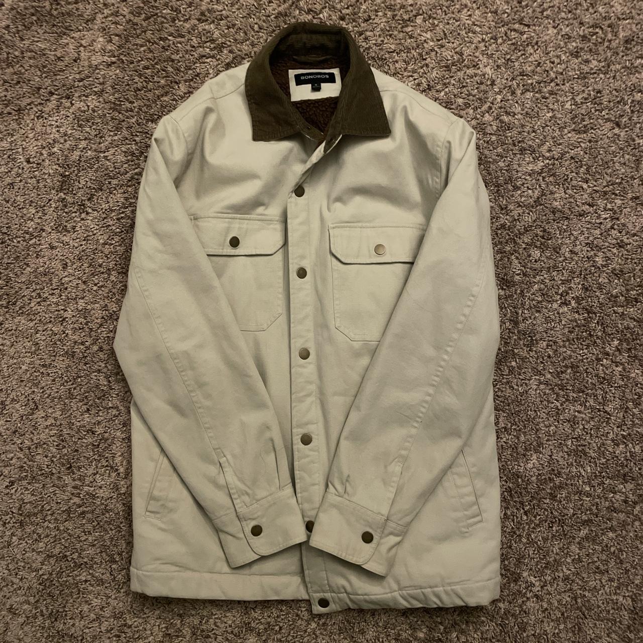 Medium Bonobos white jacket Worn Once - Depop