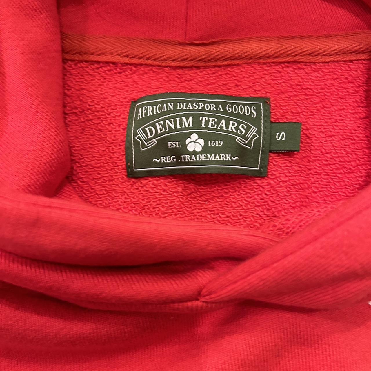 Denim Tears Hoodie, size small, red - Depop