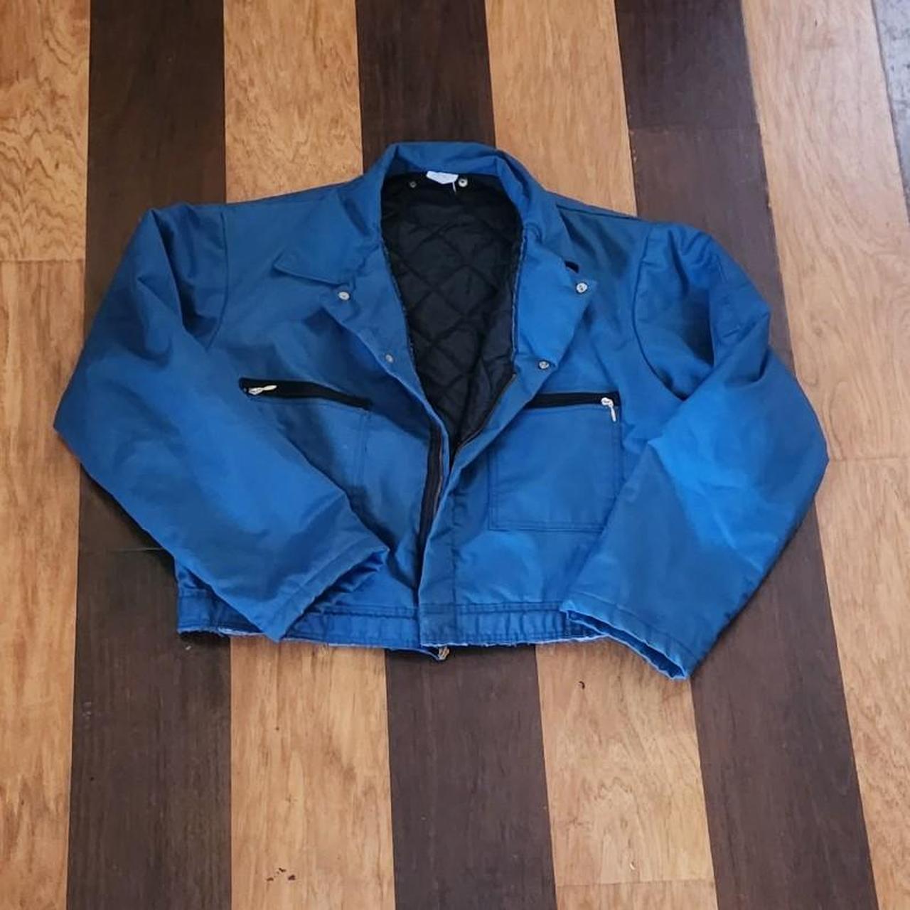 Custom cropped vintage workwear jacket! Came off a... - Depop