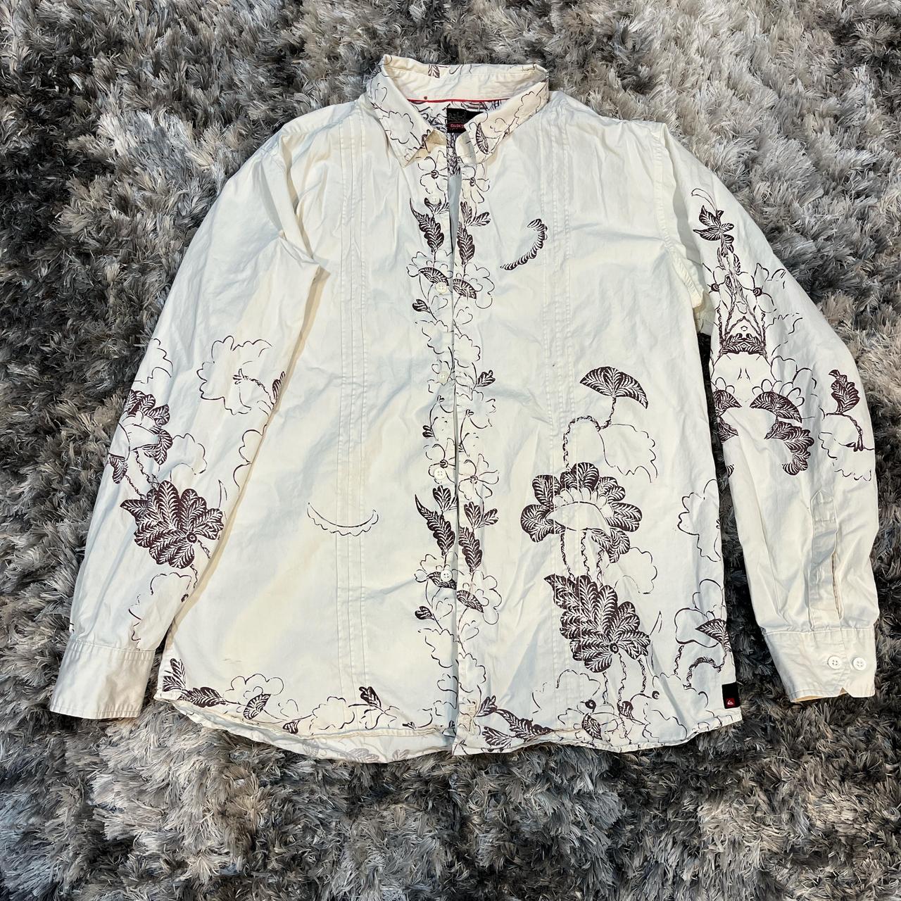 Vintage Quicksilver button up shirt, long sleeve.... | Depop