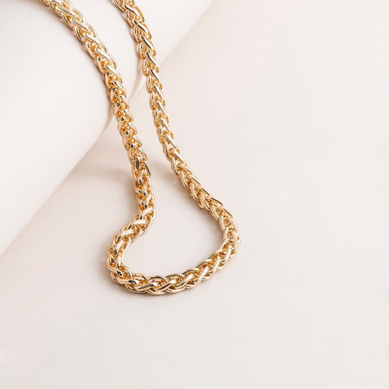 Classic palma chain necklace Quality plated... - Depop