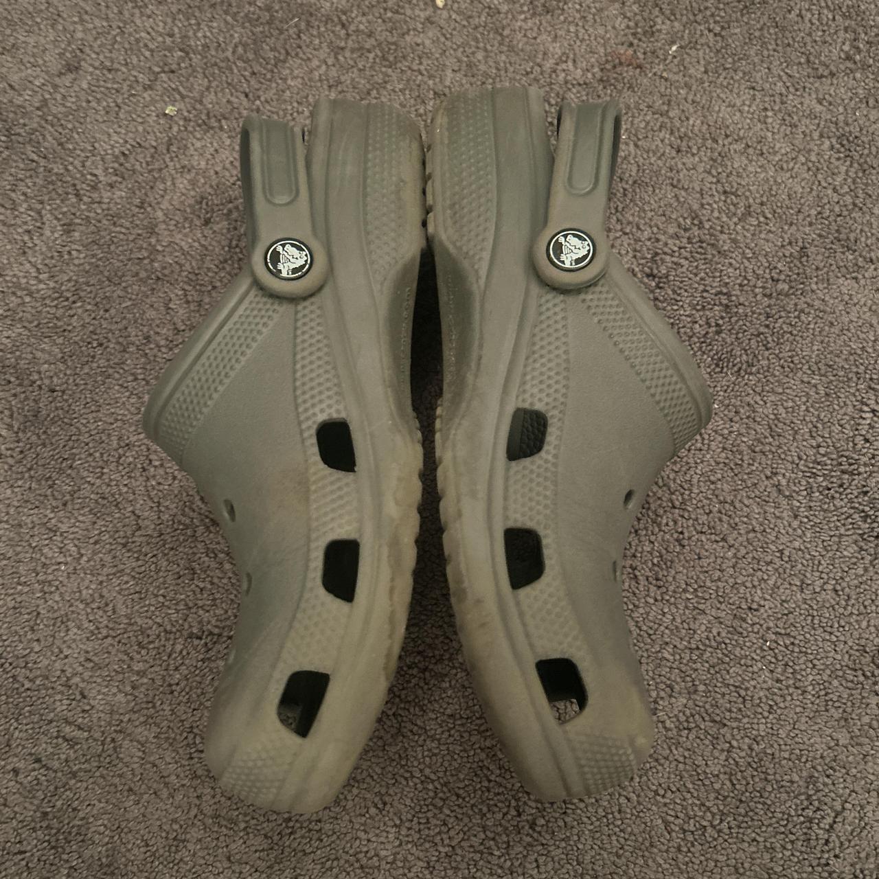 grey crocs - Depop