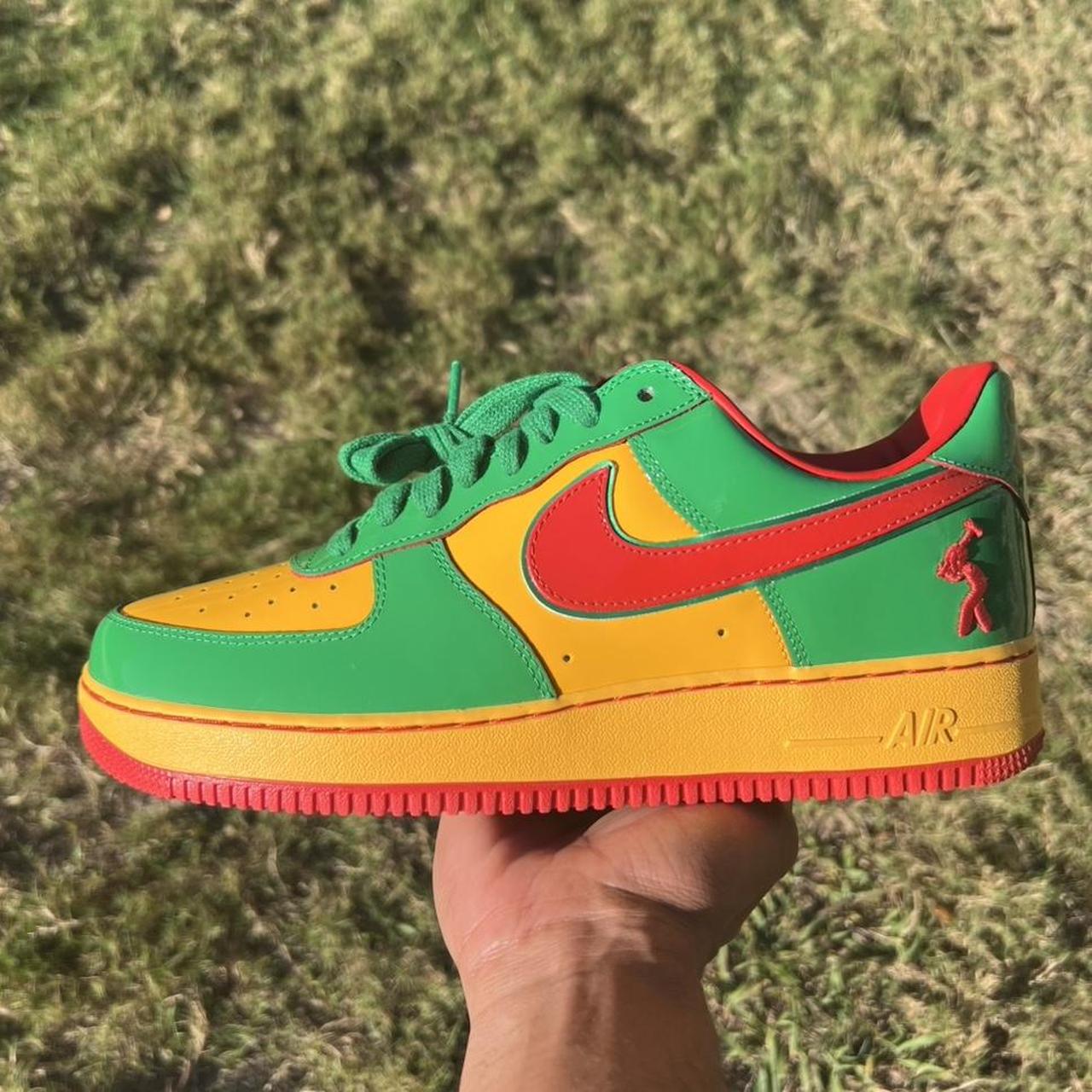 Nike Lil Yatchy Air Force 1 Lucky Green Sz11 Brand... | Depop