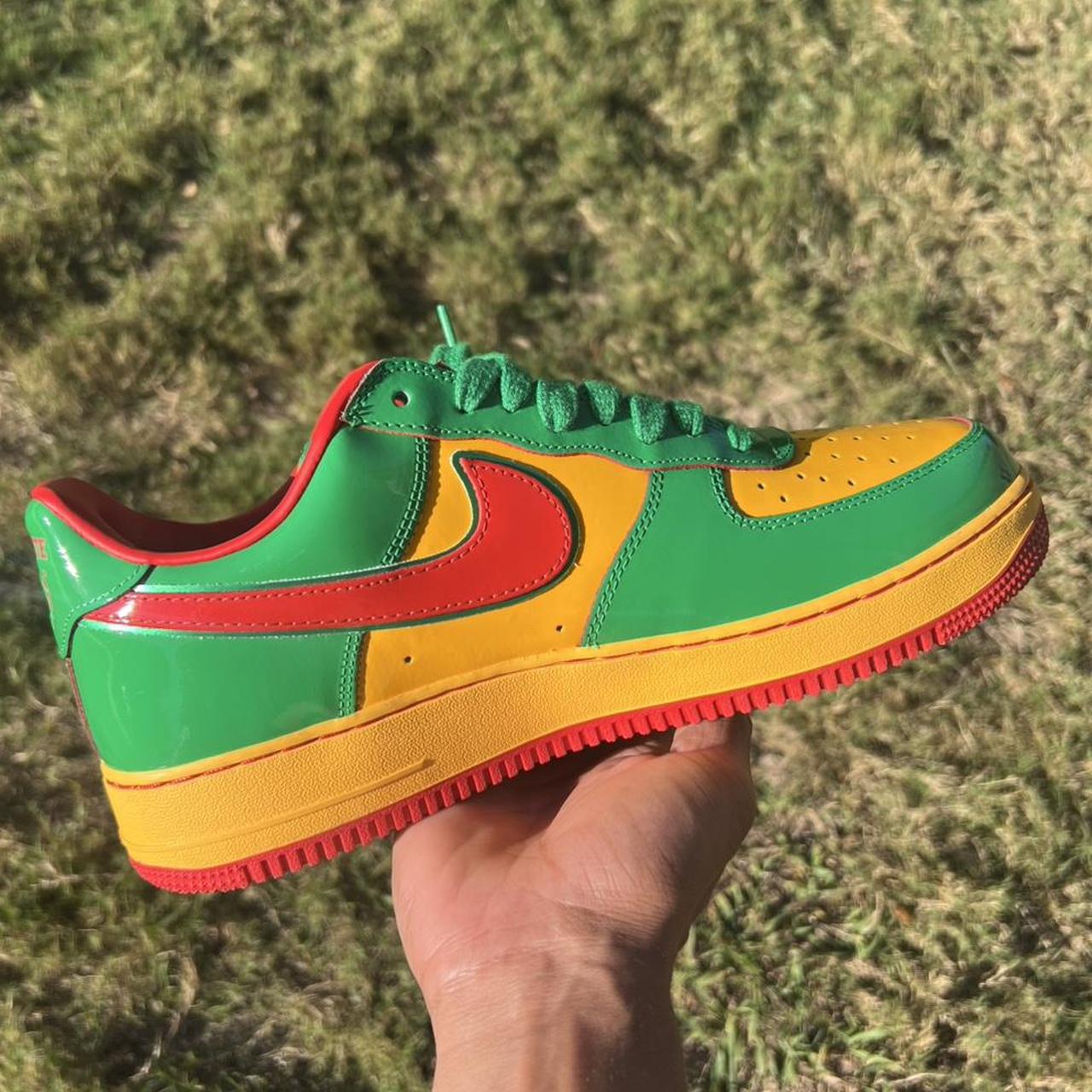 Nike Lil Yatchy Air Force 1 Lucky Green Sz11 Brand... | Depop