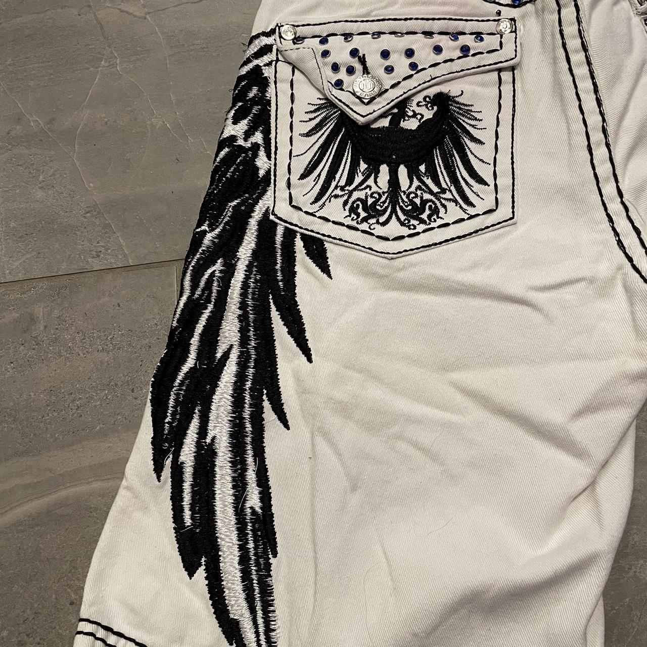 Fire Victorious jorts, a little staining on the left... - Depop