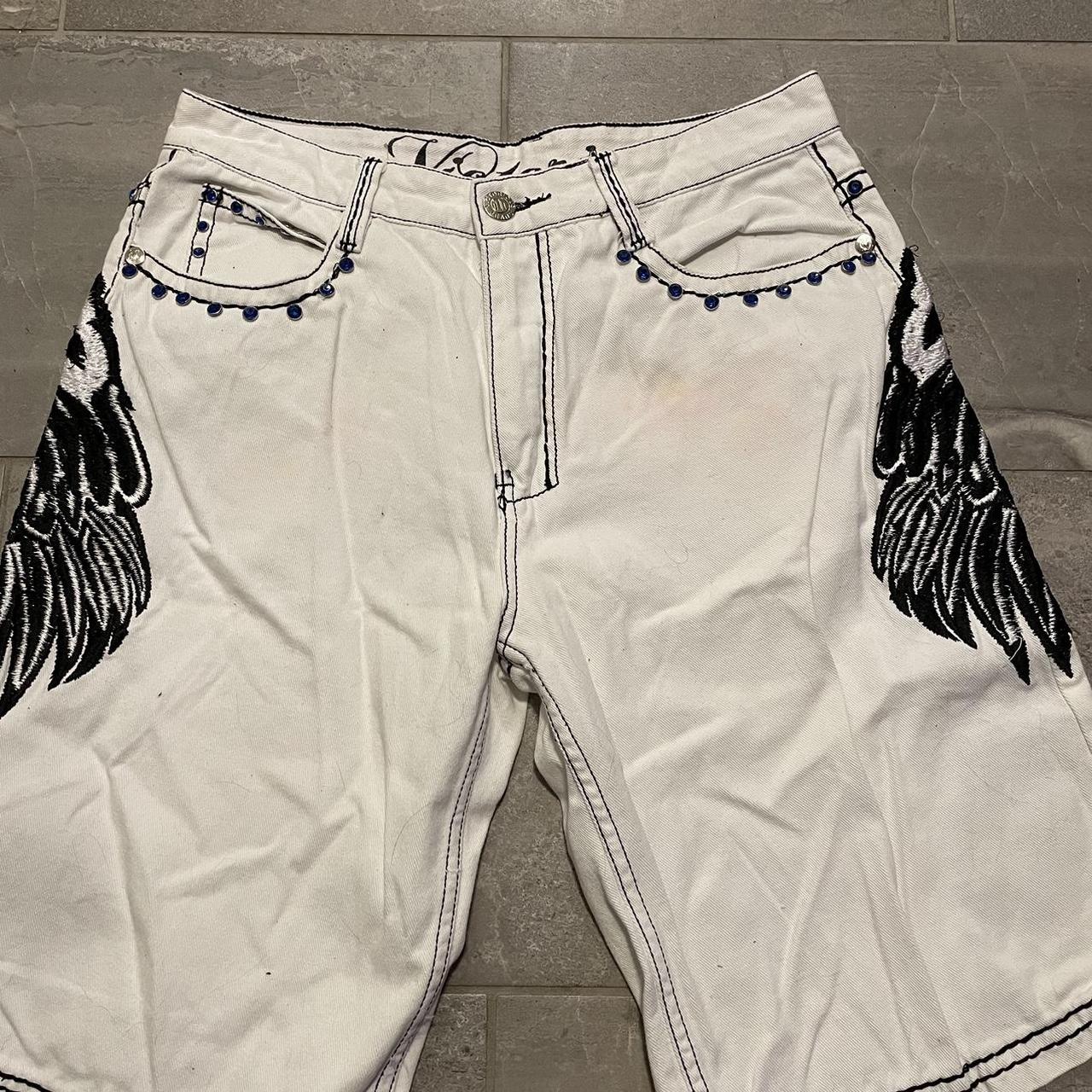 Fire Victorious jorts, a little staining on the left... - Depop