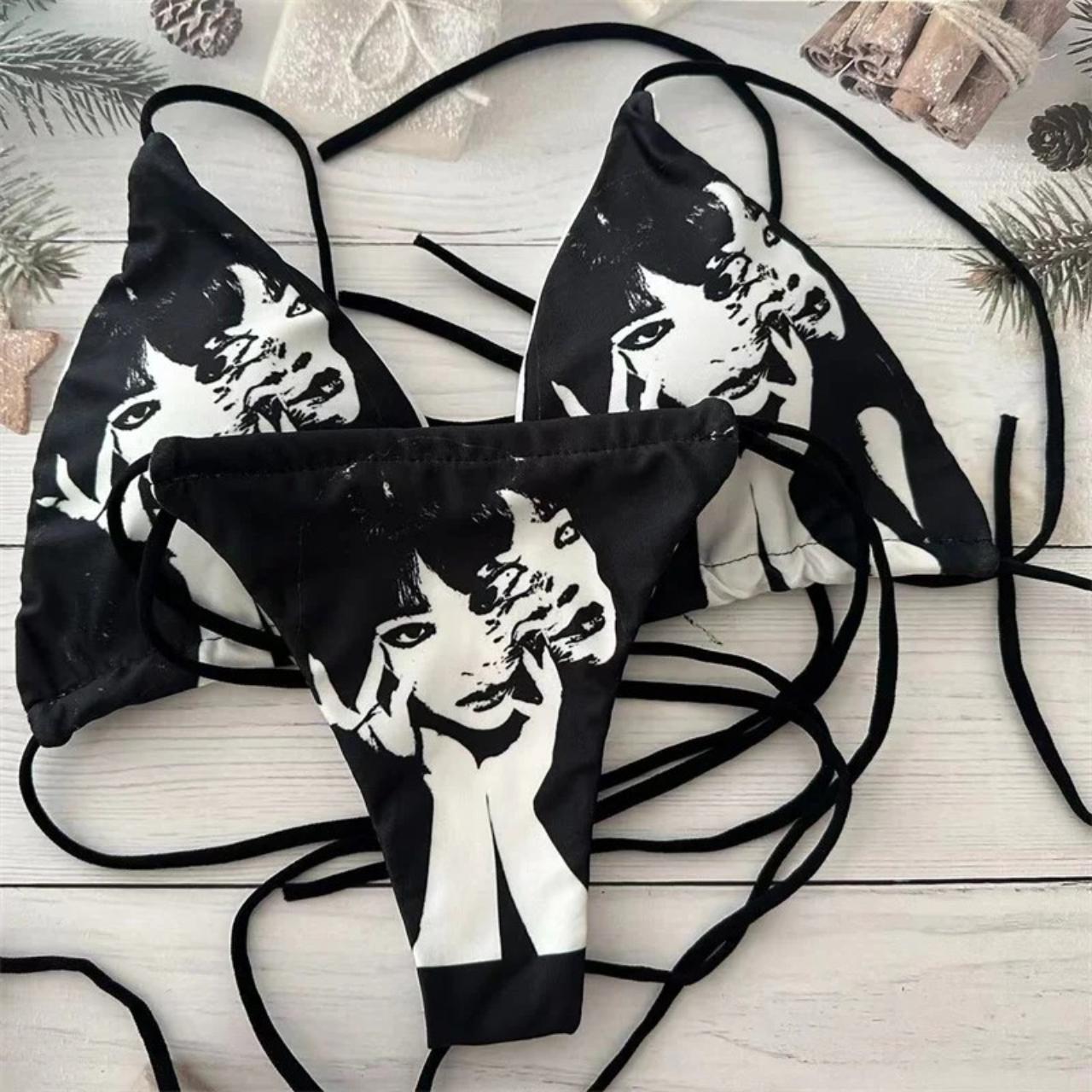 Junji Ito Two Face Tomie Black Bikini Summer 🍥🖤 One... - Depop