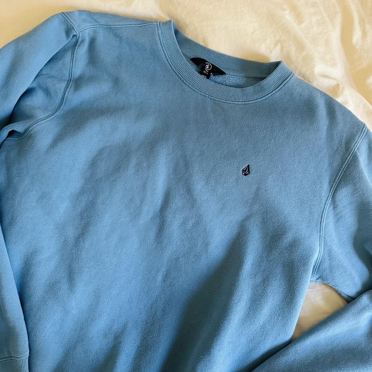Blue Volcom crew neck Soft cotton inside, easy to... - Depop